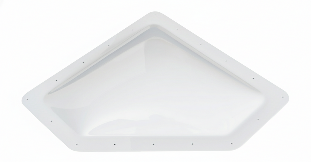 Icon Direct | White Neo-Angle Skylight 26 x 16 | 14294 | 4 Inch Bubble