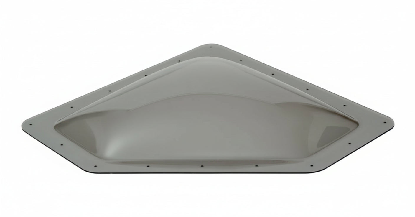 Icon Direct | Smoke Neo-Angle Skylight 24 x 12 | 12081 | 4 Inch Bubble