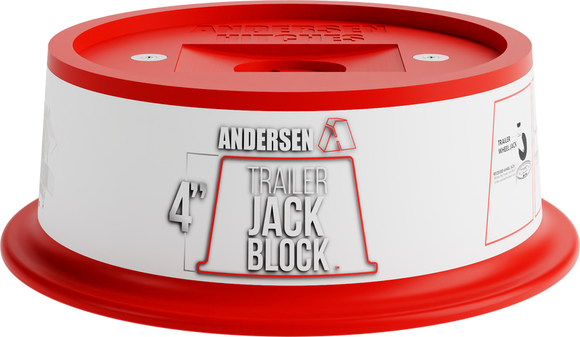 Andersen | Single 4" Trailer Jack Block | 3684 | 4" Tall | 9" Round