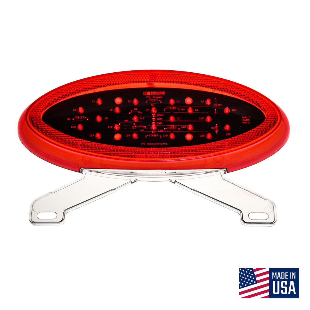 Command Electronics | Modern Oval LED Stop-Tail-Turn Light | CMD-003-8