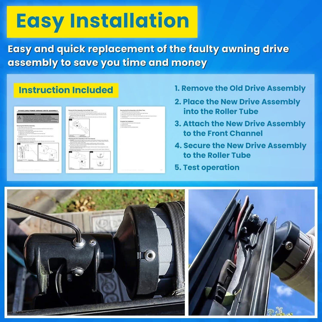 Dometic | Replacement Awning Motor | 3310423.209U | 9100 Power Awnings