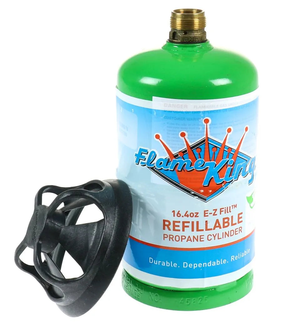 Flame King | 1 LB Cylinder and Refill Kit | YSN1LBKT | Refillable Cyli