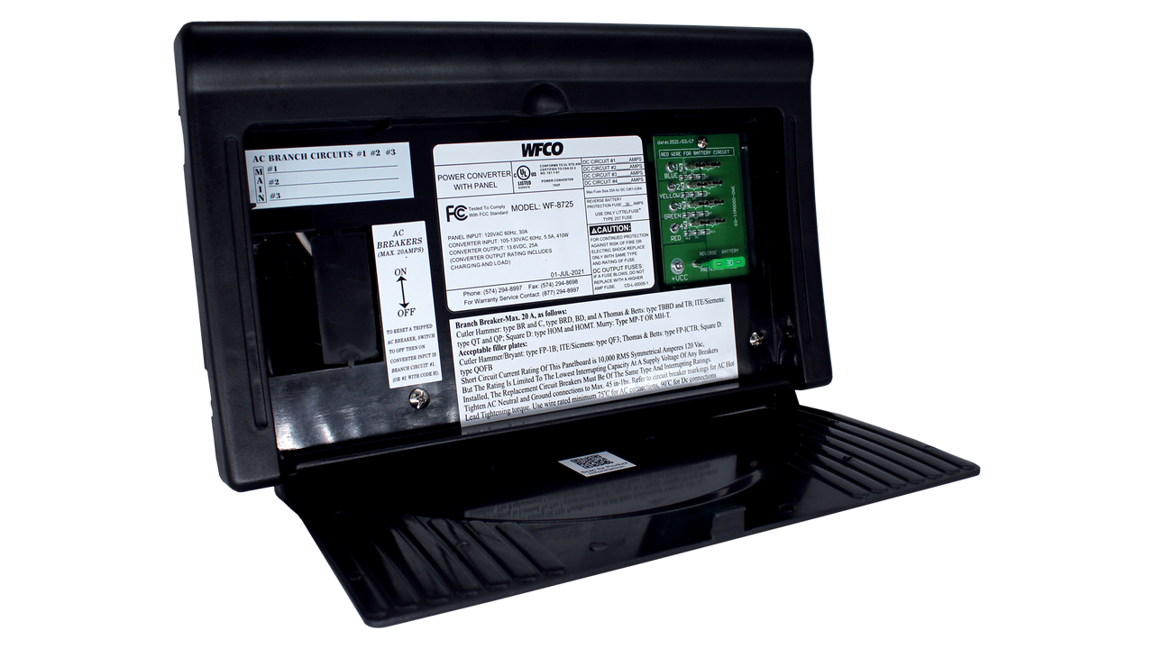 WFCO | Power Center RV Converter | Lithium Battery Auto-Detect | WF-87