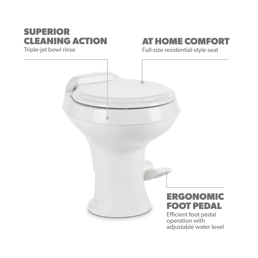 Dometic | 300 RV Toilet | 302300071 | White