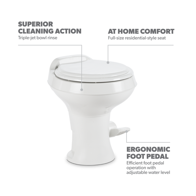 Dometic | 300 RV Toilet | 302300071 | White