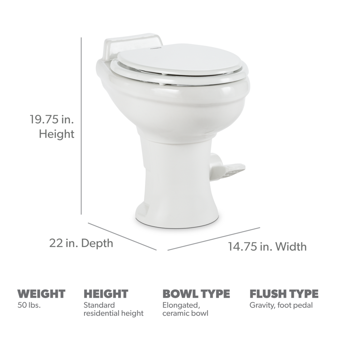 Dometic | 320 RV Toilet | 302320081 | White
