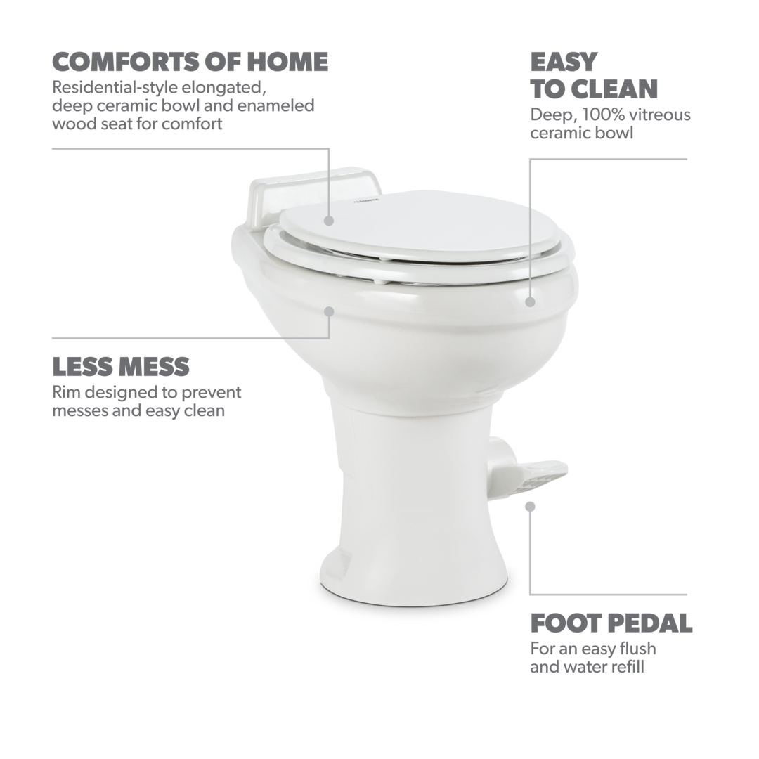 Dometic | 320 RV Toilet | 302320081 | White
