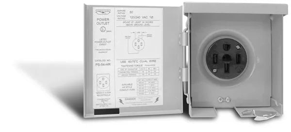 Parallax | 50 Amp Electrical Box for RV Power Outlet | U054P